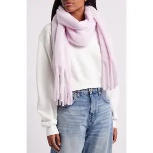 Bp. Fringe Blanket Scarf Purple