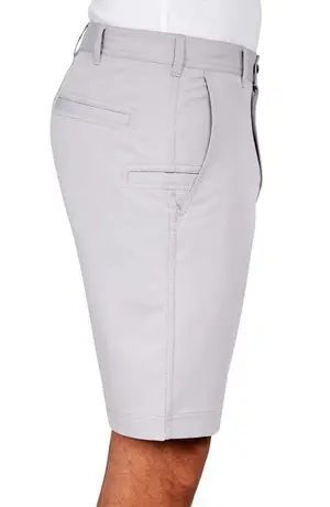 CON.STRUCT Regular Fit Recycled Performance Golf Shorts - Stone