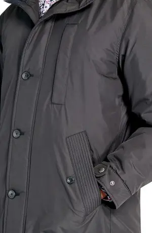 BROOKLYN BRIGADE Solid Recycled Utility Parka - Black