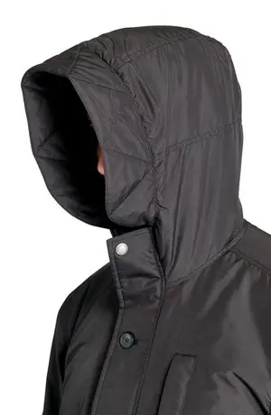 BROOKLYN BRIGADE Solid Recycled Utility Parka - Black