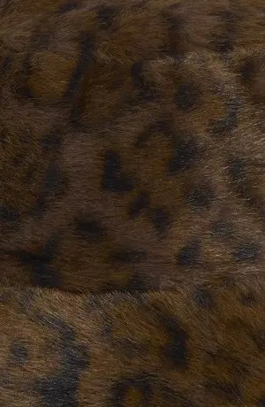 Bp. Faux Fur Bucket Hat - Brown Leopard