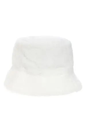 Bp. Faux Fur Bucket Hat Ivory