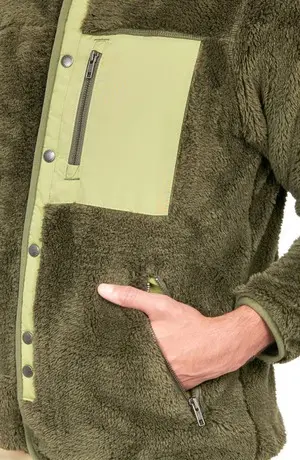 BROOKLYN BRIGADE Solid Fuzzy Jacket