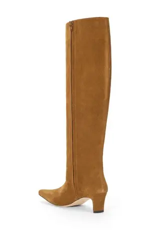 Staud Wide Shaft Wally Knee High Boots - Tan