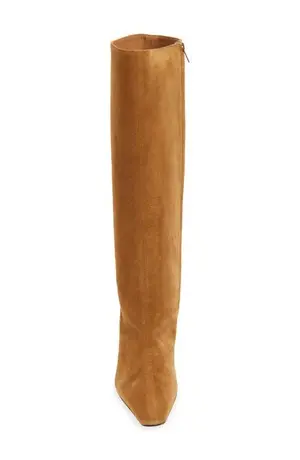 Staud Wide Shaft Wally Knee High Boots - Tan