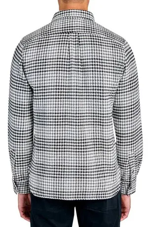 BROOKLYN BRIGADE Houndstooth Printed Shirt Jacket