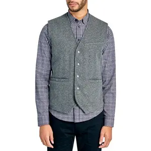 BROOKLYN BRIGADE Solid Quilted Vest - Black