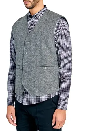 BROOKLYN BRIGADE Solid Quilted Vest - Black