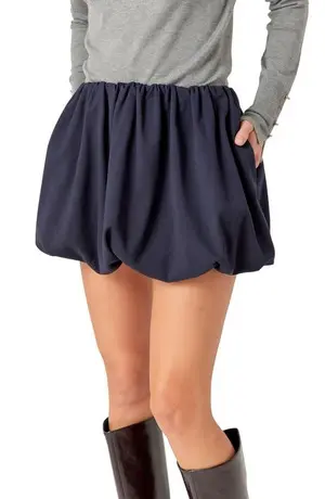 English Factory Bubble Hem Mini Skirt