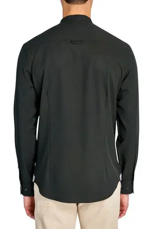 BROOKLYN BRIGADE Recycled Performance Stand Collar Shirt