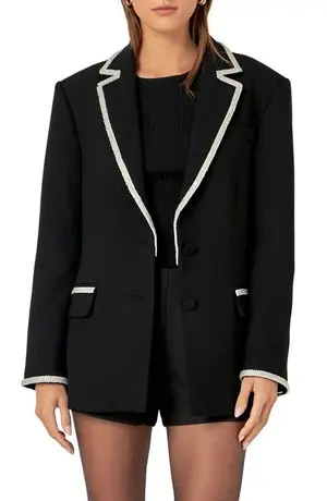 English Factory Rhinestone Trimmed Jacket