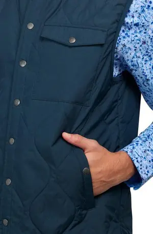 BROOKLYN BRIGADE Quilted Puffer Vest - Navy