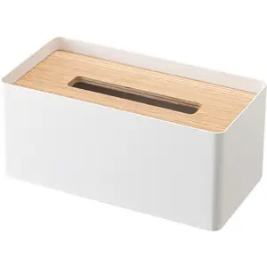 YAMAZAKI Standard Rectangular Tissue Box Case - Ash