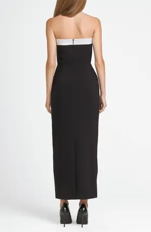 knee length dresses for ladies Off Shoulder Back Satin Bow Wrap Crepe Midi Dress - Black