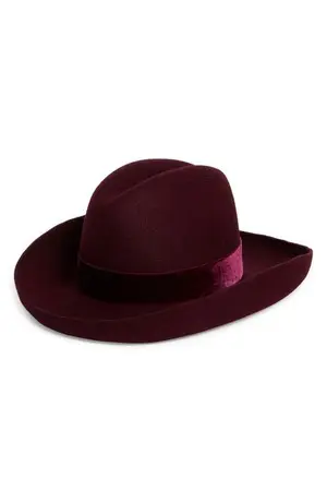 GIGI BURRIS MILLINERY Belle Felt Western Hat - Oxblood
