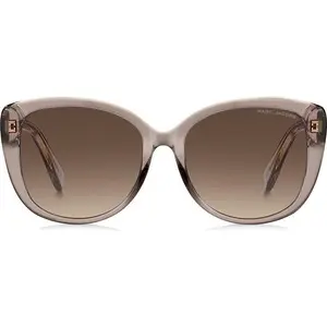 Marc Jacobs Marc Jacobs 57mm Gradient Cat Eye Sunglasses Beige/ Brown