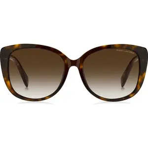 Marc Jacobs Marc Jacobs 57mm Gradient Cat Eye Sunglasses Havana/ Brown