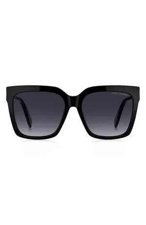 Marc Jacobs 57mm Square Sunglasses - Black/ Dark Grey Sf