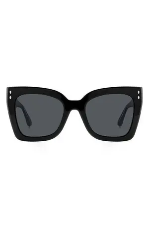 Isabel Marant 53mm Butterfly Sunglasses - Black/ Grey
