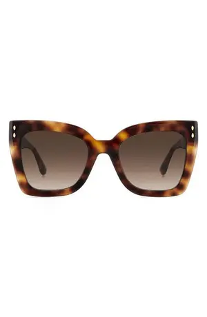 Isabel Marant 53mm Butterfly Sunglasses - Brown Havana/ Brown Sf