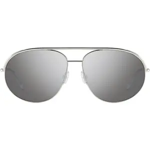 Isabel Marant 62mm Oversize Navigator Sunglasses - Palladium/ Silver Sp