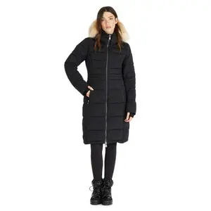 Pajar Jupiter Stretch Long Quilted Puffer - Black