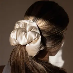 DROWSY SLEEP CO. Xxl Silk Padded Scrunchie - Dusty Gold