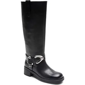 Aerosoles Marley Engineer Boots - Black Leather