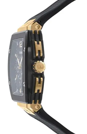 FERRAGAMO F-80 Tonneau Chronograph Strap Watch