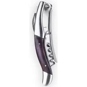 VISKI Admiral Oversized Double Hinged Corkscrew With Ebony Inlay - Wood