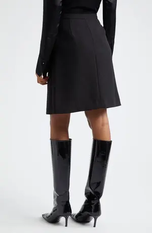 GANNI Chain Detail Twill Skirt