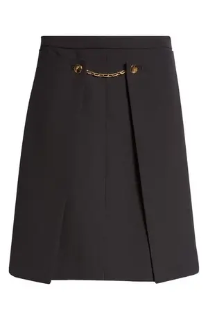 GANNI Chain Detail Twill Skirt