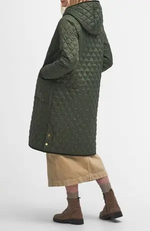 Barbour Harmby Hooded Quilted Coat