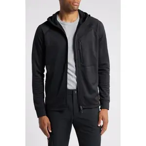 Fjallraven Abisko Grid Fleece Hoodie - Black