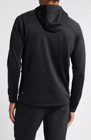 Fjallraven Abisko Grid Fleece Hoodie - Black