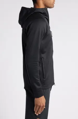 Fjallraven Abisko Grid Fleece Hoodie - Black