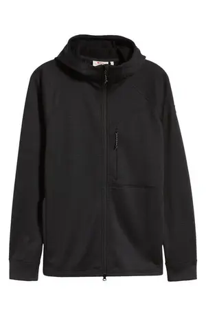 Fjallraven Abisko Grid Fleece Hoodie - Black