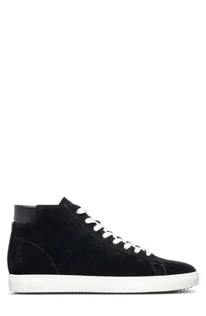 Clae Bradley Mid-top Leather Sneakers - Black Suede