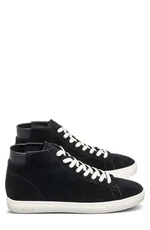 Clae Bradley Mid-top Leather Sneakers - Black Suede