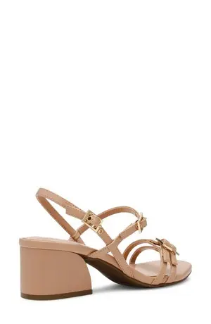 Anne Klein Mackenzie Strappy Sandals - Tan Smooth
