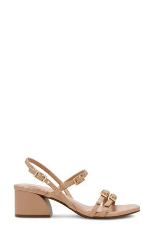 Anne Klein Mackenzie Strappy Sandals - Tan Smooth