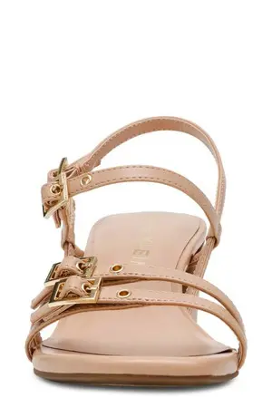 Anne Klein Mackenzie Strappy Sandals - Tan Smooth