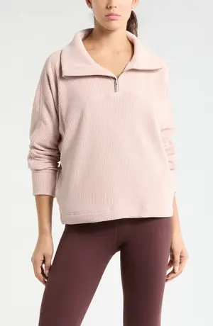 Men's Textured Half-Zip Pullovers