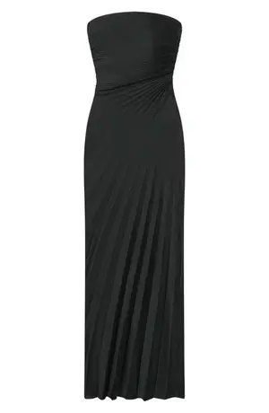 A.L.C. Bianca Pleated Gown - Black