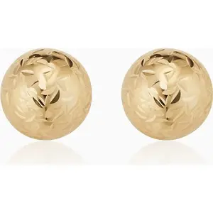 ORADINA 14k Ball Stud Earrings - Yellow Gold