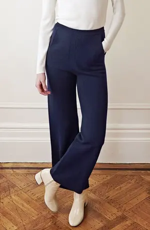 OYUN Merino Margo Knit Pants - Midnight
