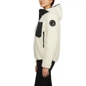 Pajar Blakely Boyfriend Fit Shearling Jacket With Fixed Hood