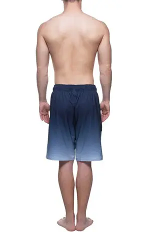 ROKKA&ROLLA Quick-dry Swim Trunks With Elastic Waist - Navy