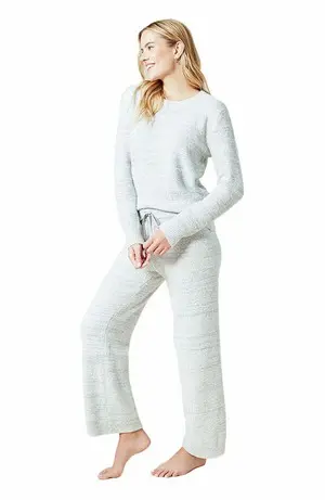 SOFTIES Marshmallow Crew Neck Lounge Set - Heather Grey