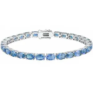 DONATELLO GIAN Name' Oval Cut Tennis Bracelet - Silver